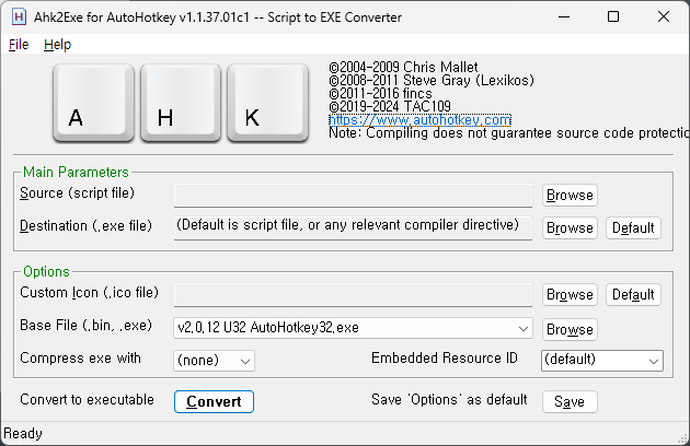 01 컴파일러(Ahk2Exe.exe) 설치 - 오토핫키 자동화 마스터북 : AHK v2